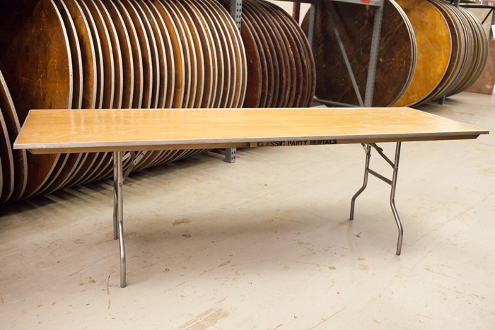 8ft Rectangle Table Classic Party Rentals of Virginia