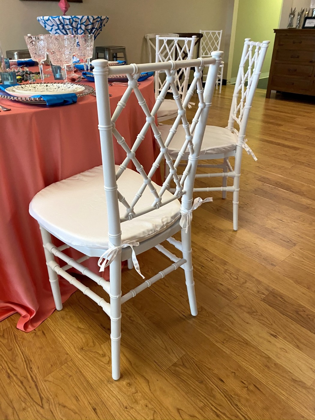 White Lattice Back Chiavari Chair Classic Party Rentals of Virginia